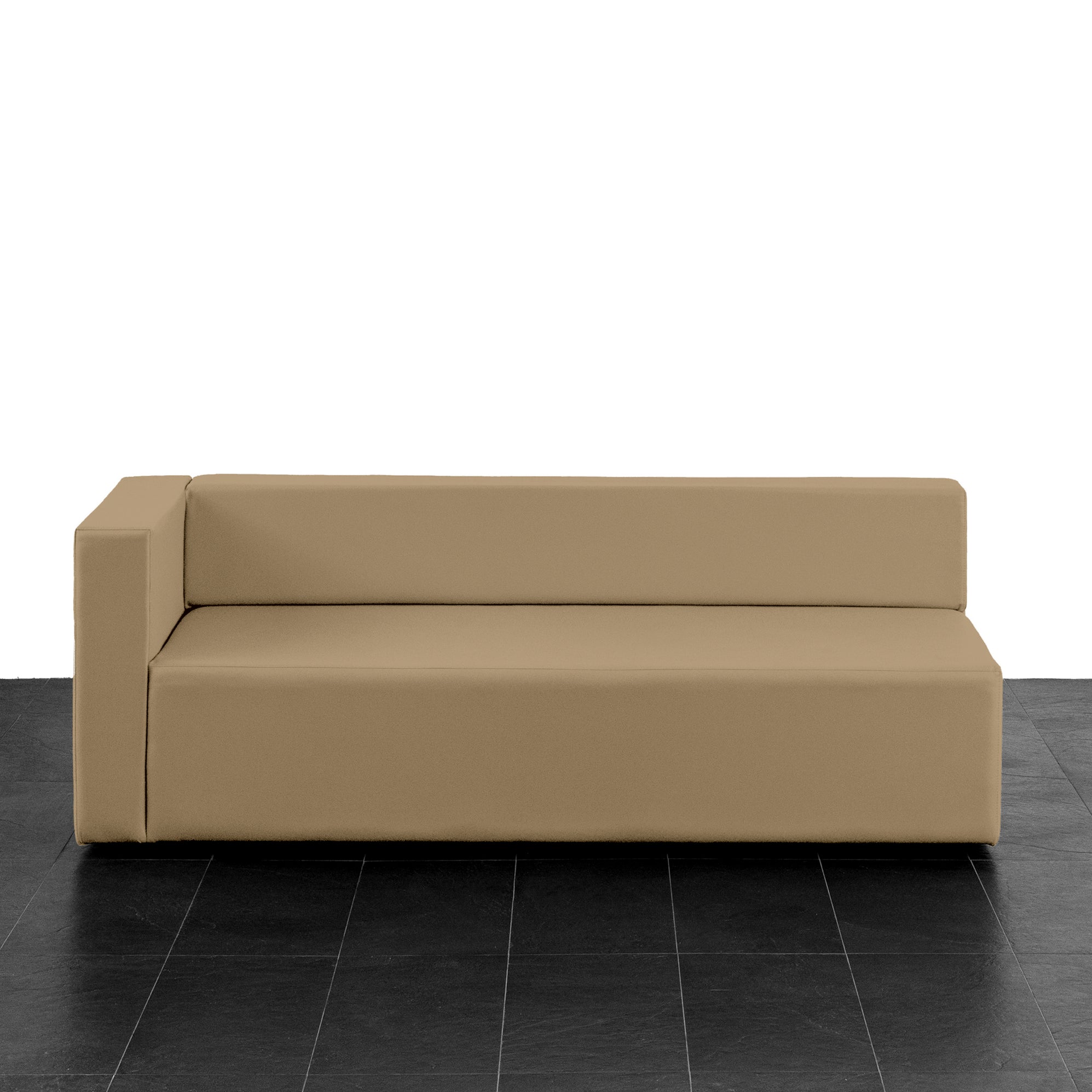 Puma 3-seater sofa with right armrest in Mamba fireproof eco-leather in ...